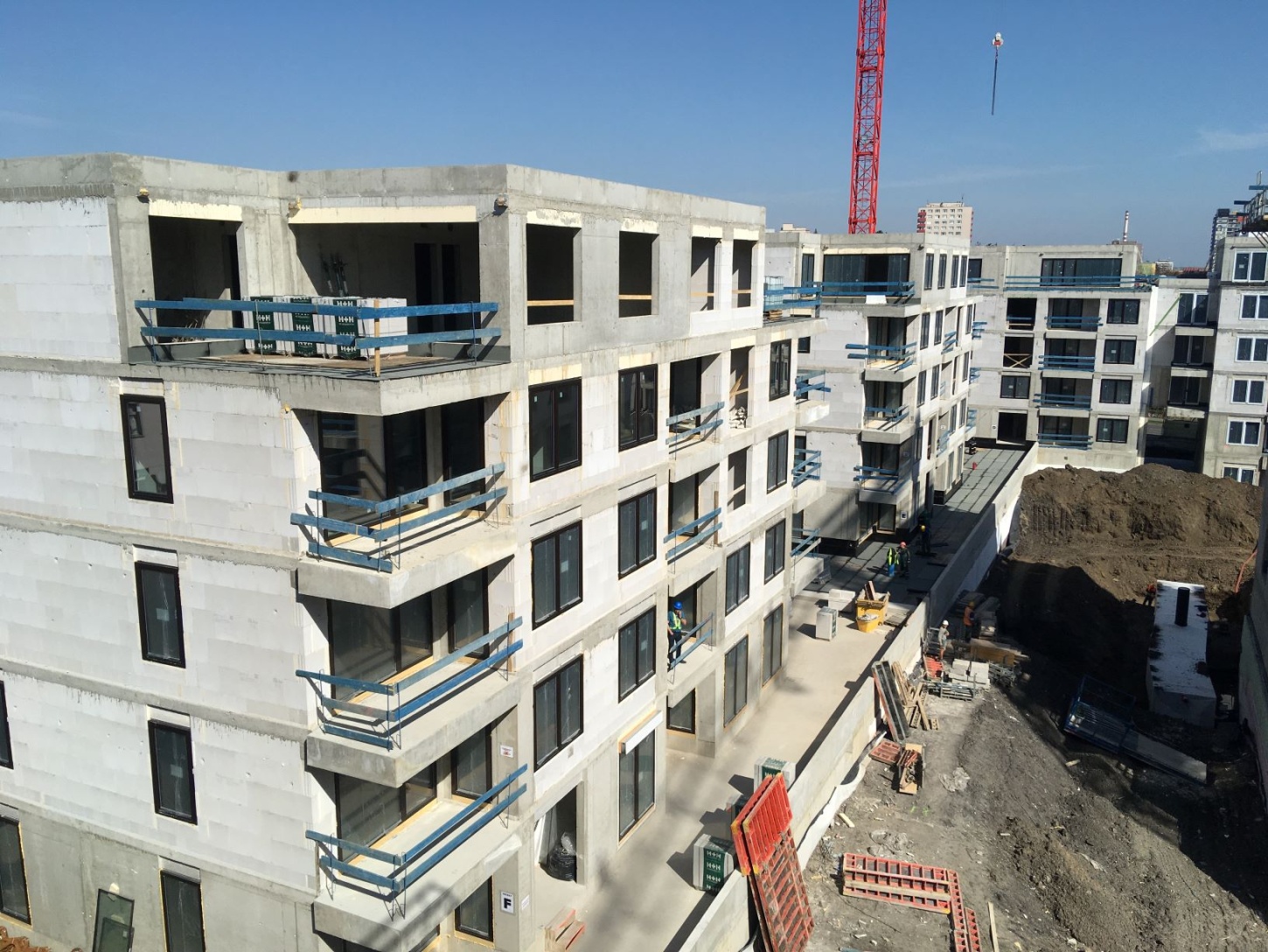 Rezidenční projekt Rezidence Silver Port má hrubou stavbu ...